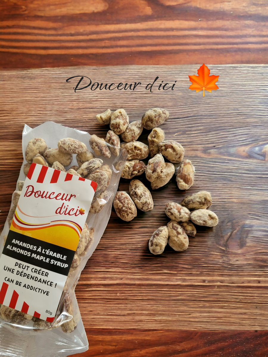 Amandes à l'érable – Douceur-dici